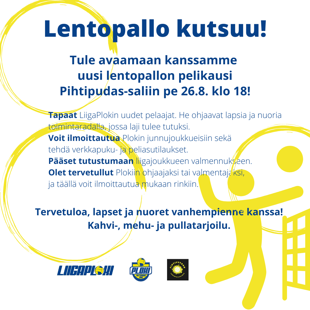 Tervetuloa kauden avajaisiin! – Ploki Pihtipudas